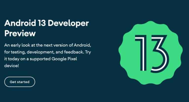 Disponible la nueva versión de Android 13 Developer Preview 1